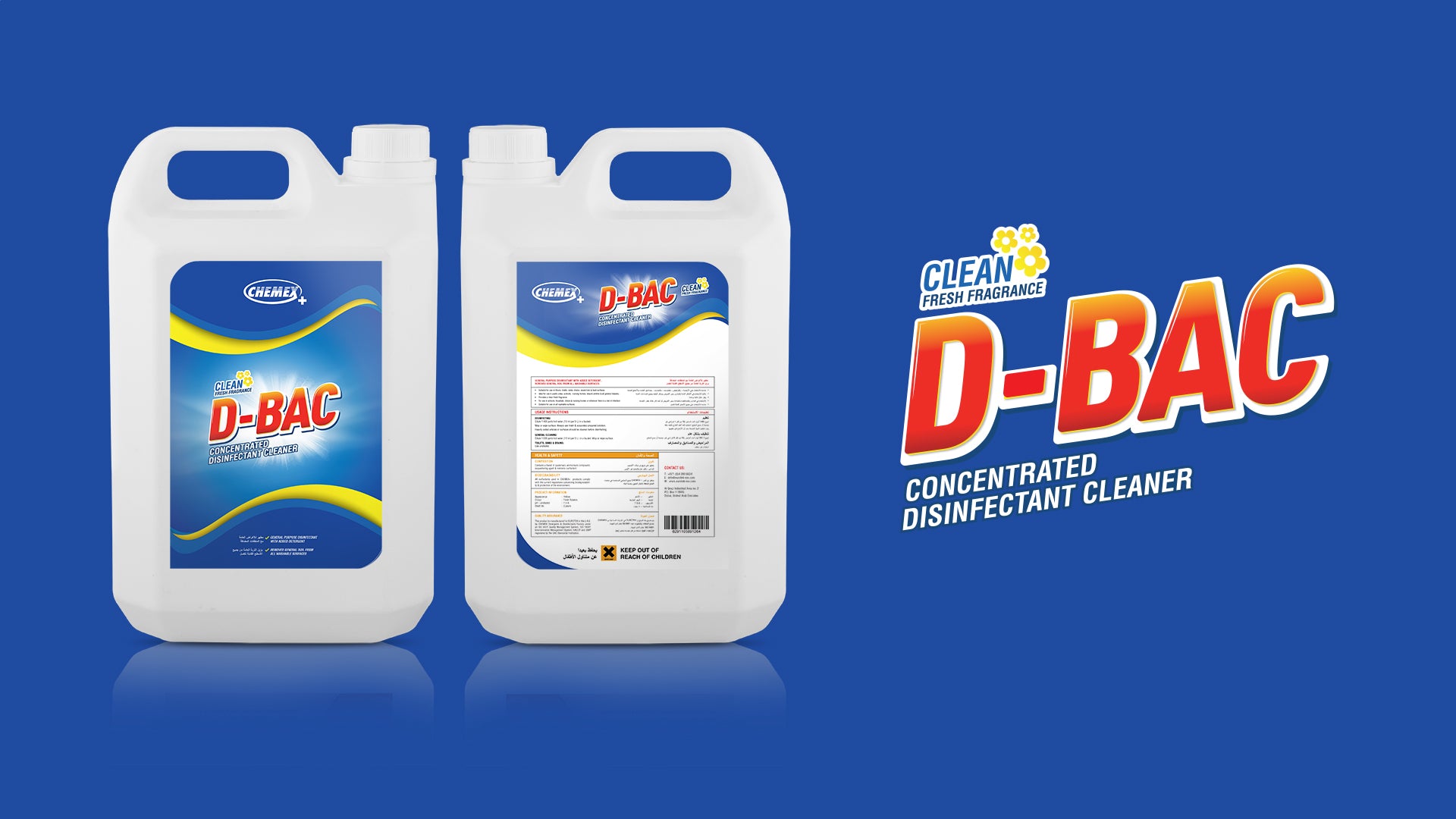 Chemex + D-BAC Disinfectant cleaner 5L – CHEMEX Myhome