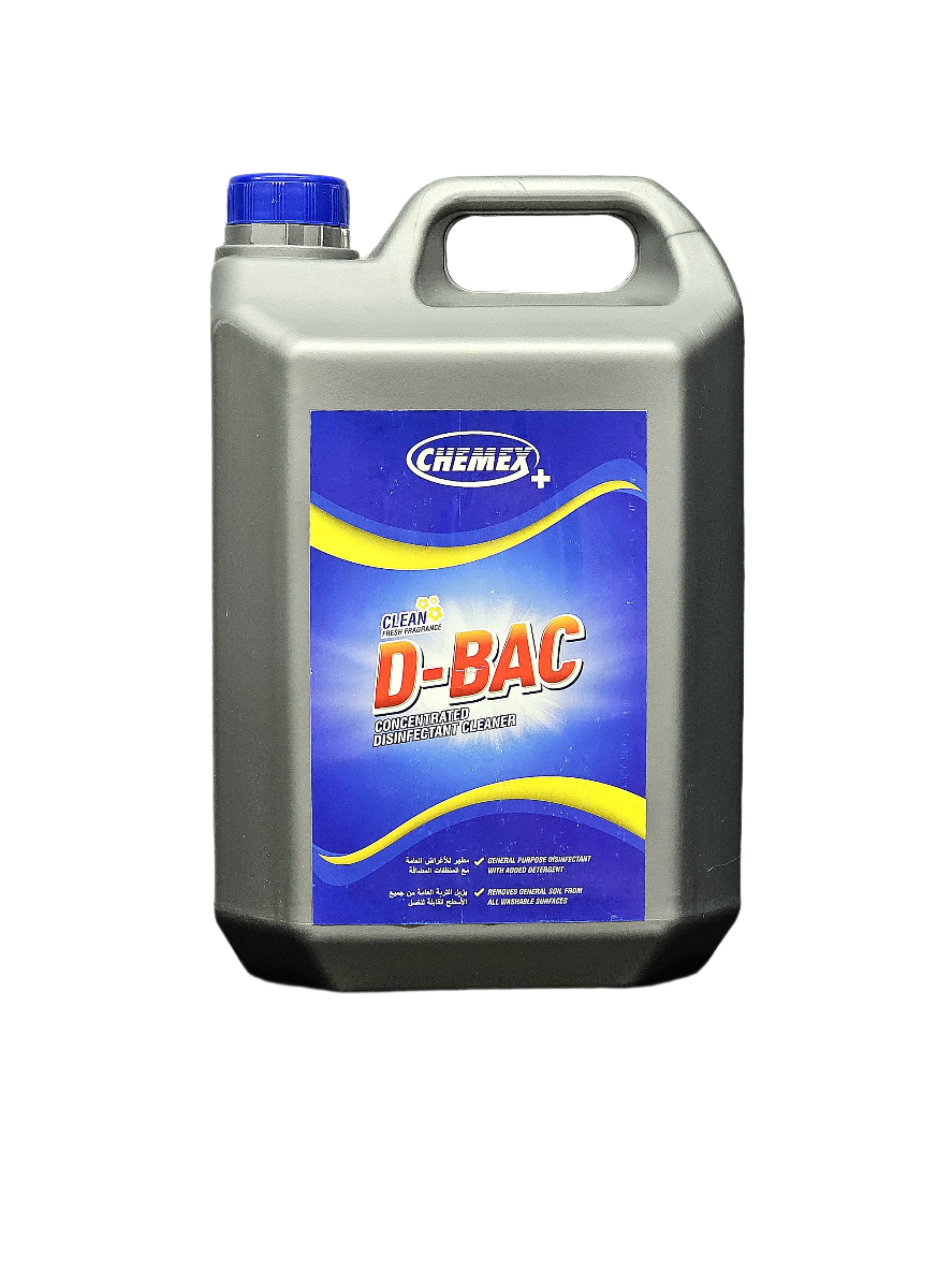 Chemex + D-BAC Disinfectant cleaner 5L – CHEMEX Myhome