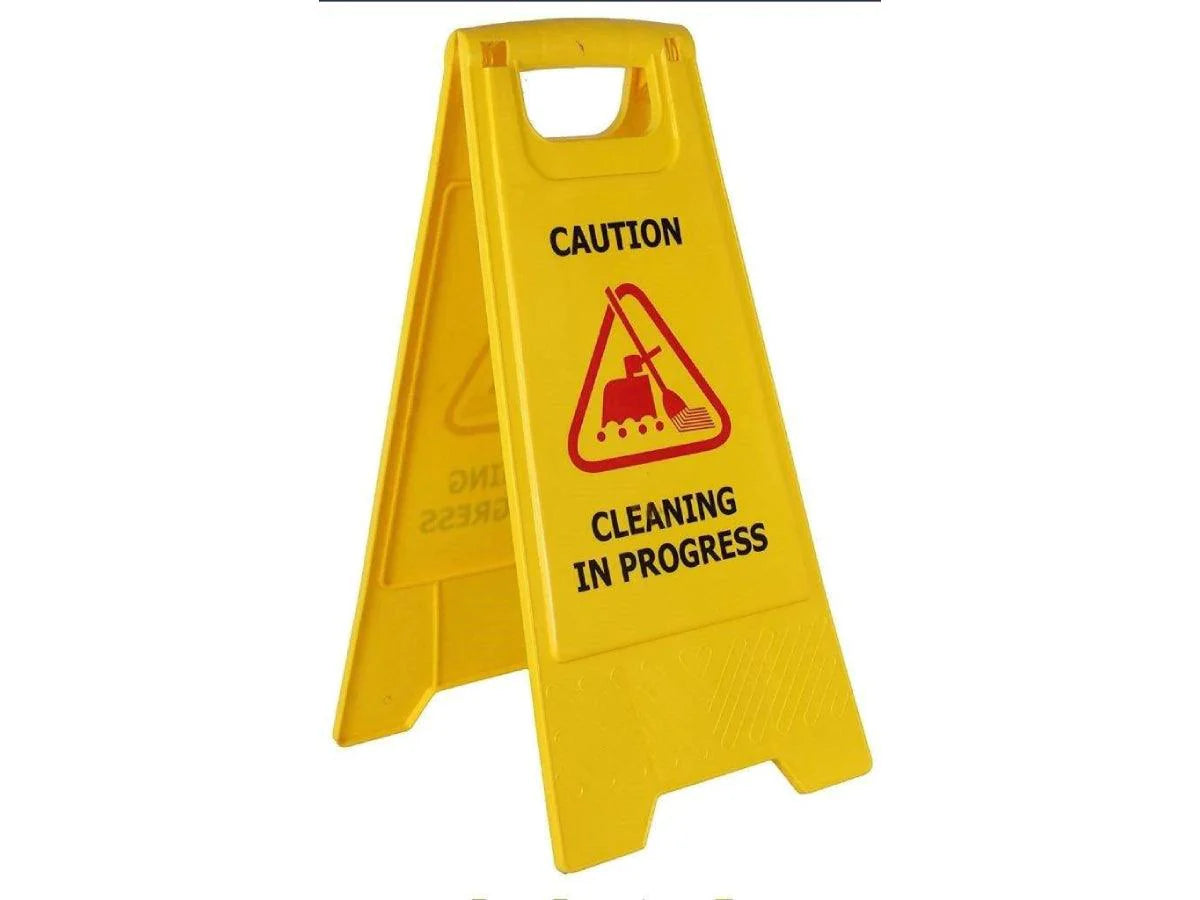 Floor Sign Board "Cleaning in progress" – CHEMEX Myhome