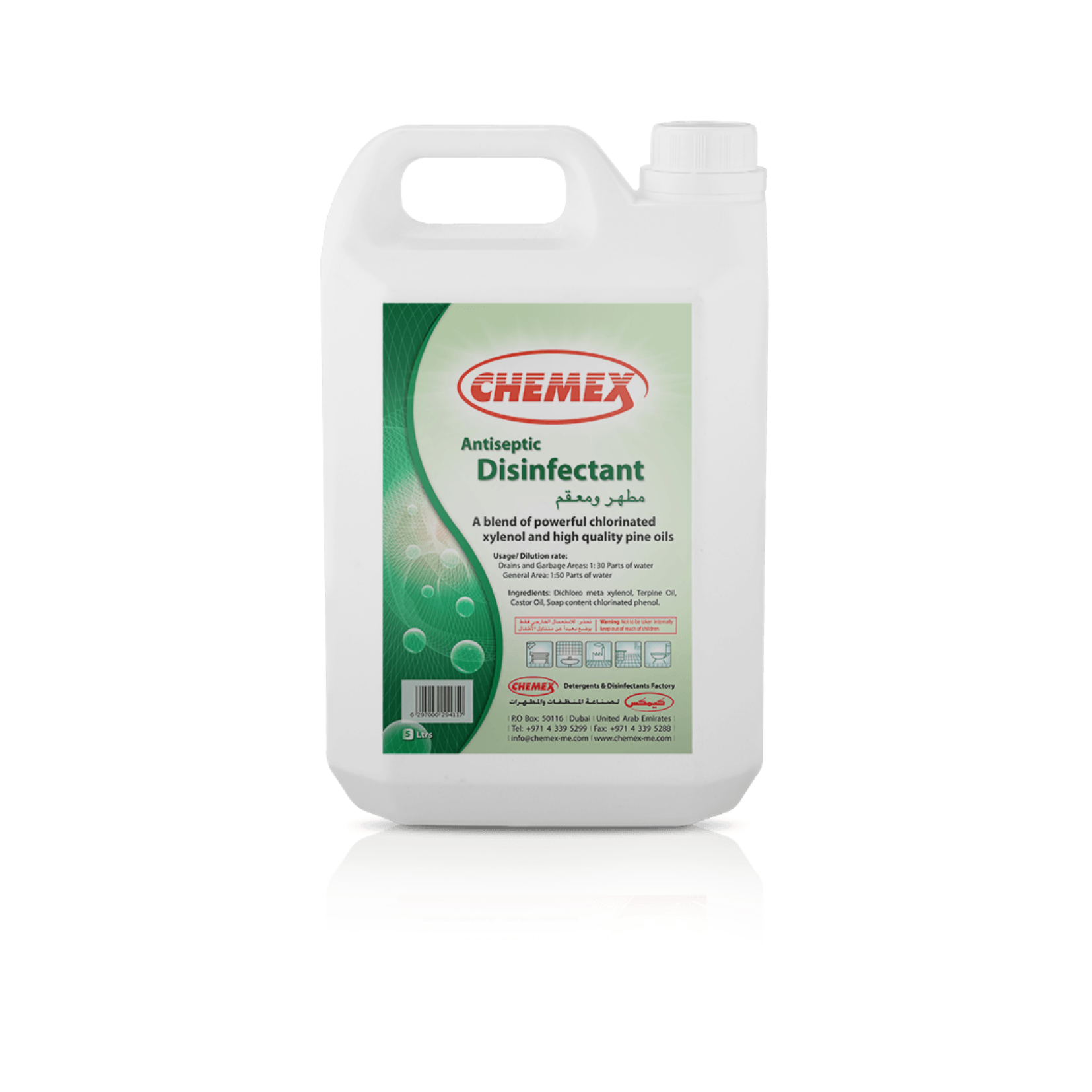 Chemex Antiseptic Disinfectant 5 Ltr – CHEMEX Myhome